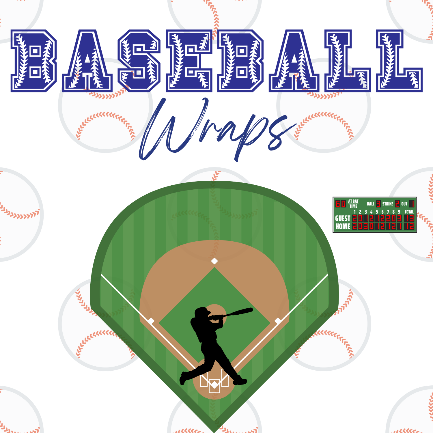 Baseball Wraps – Heart 2 Heart Creations Co.